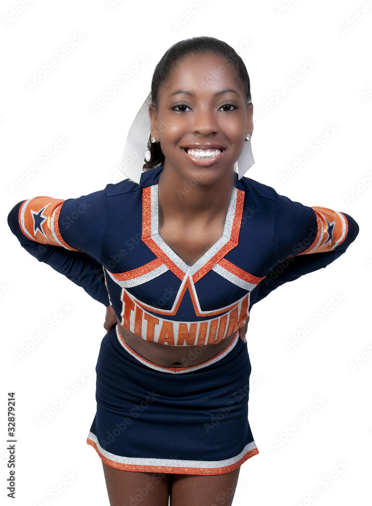 Black Girl Cheerleader Stock Photo | Adobe Stock