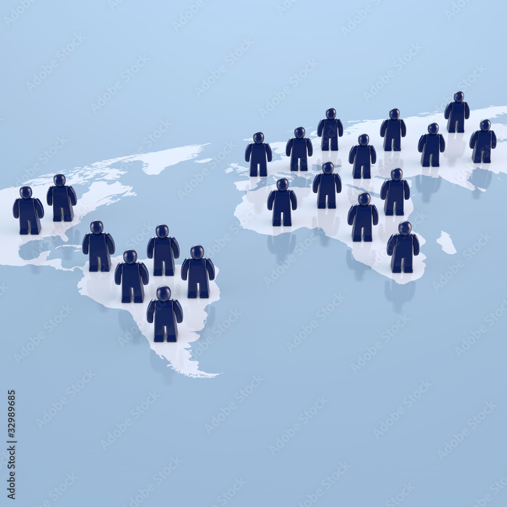Stock-Illustration „Global Player - Geschäftspartner und Business ...