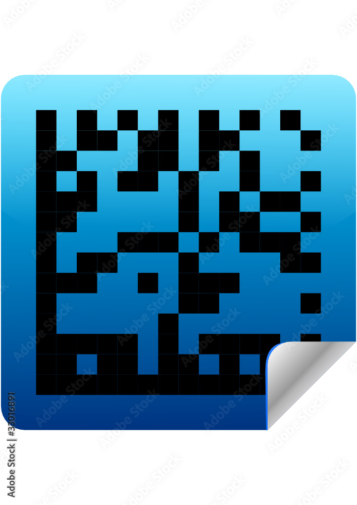 Aufkleber mit QR Code Stock Vector | Adobe Stock