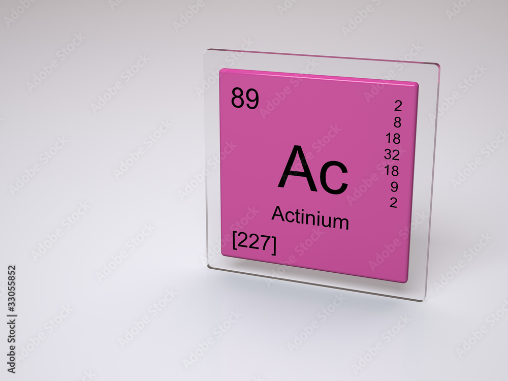 ภาพประกอบ Stock Actinium - symbol Ac - chemical element of the periodic ...