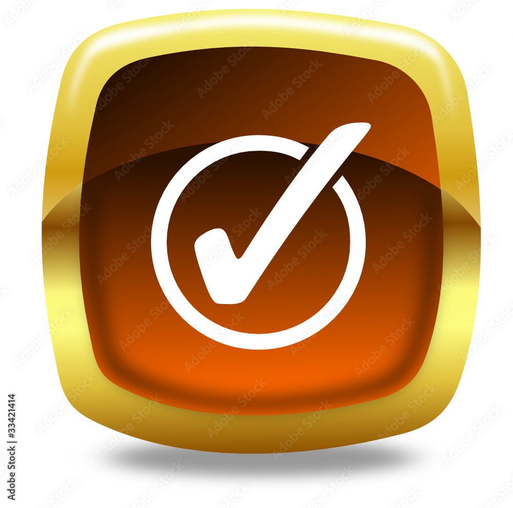 Validation button Stock Vector | Adobe Stock