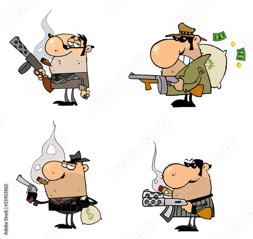 Gangsters Cartoon Characters-Vector Collection - Buy this stock vector ... Gangsters Cartoon Characters-Vector Collection - Buy this stock vector ...