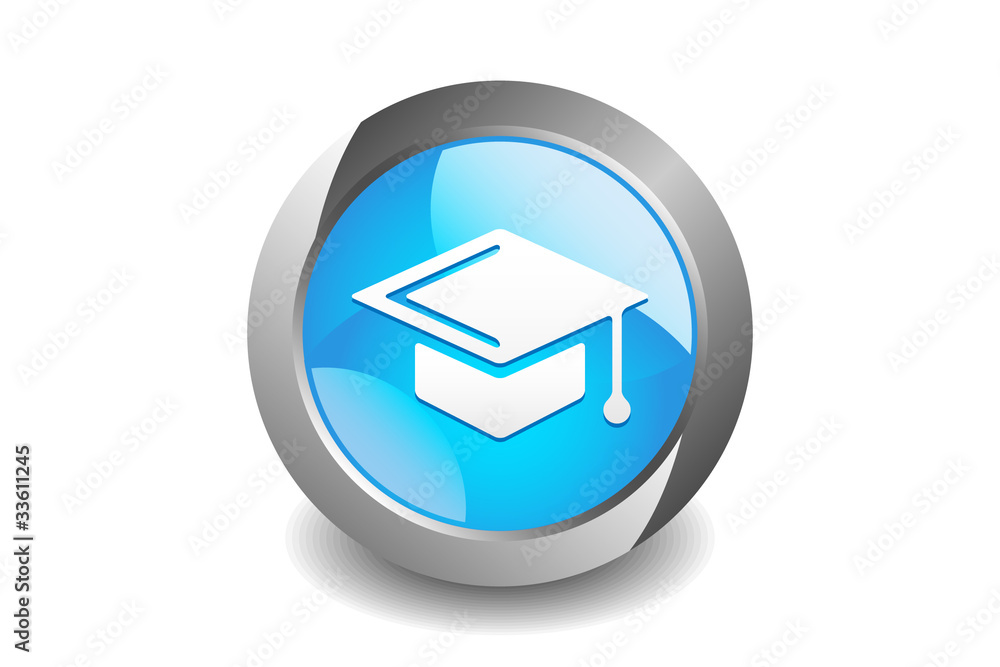 Education Button Stock Vector | Adobe Stock