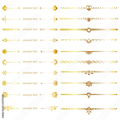 gold line set - Buy this stock vector and explore similar vectors at ...