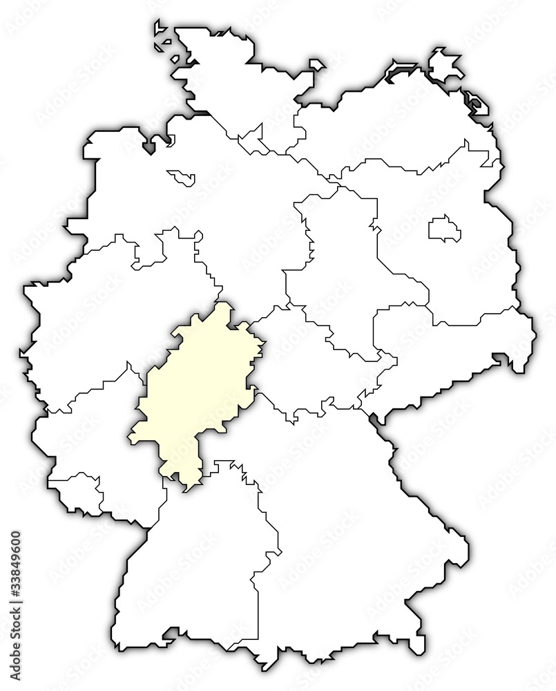 Political map of Germany Stock Vector | Adobe Stock