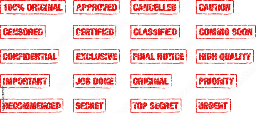 rectangle_office_stamps Stock Vector | Adobe Stock