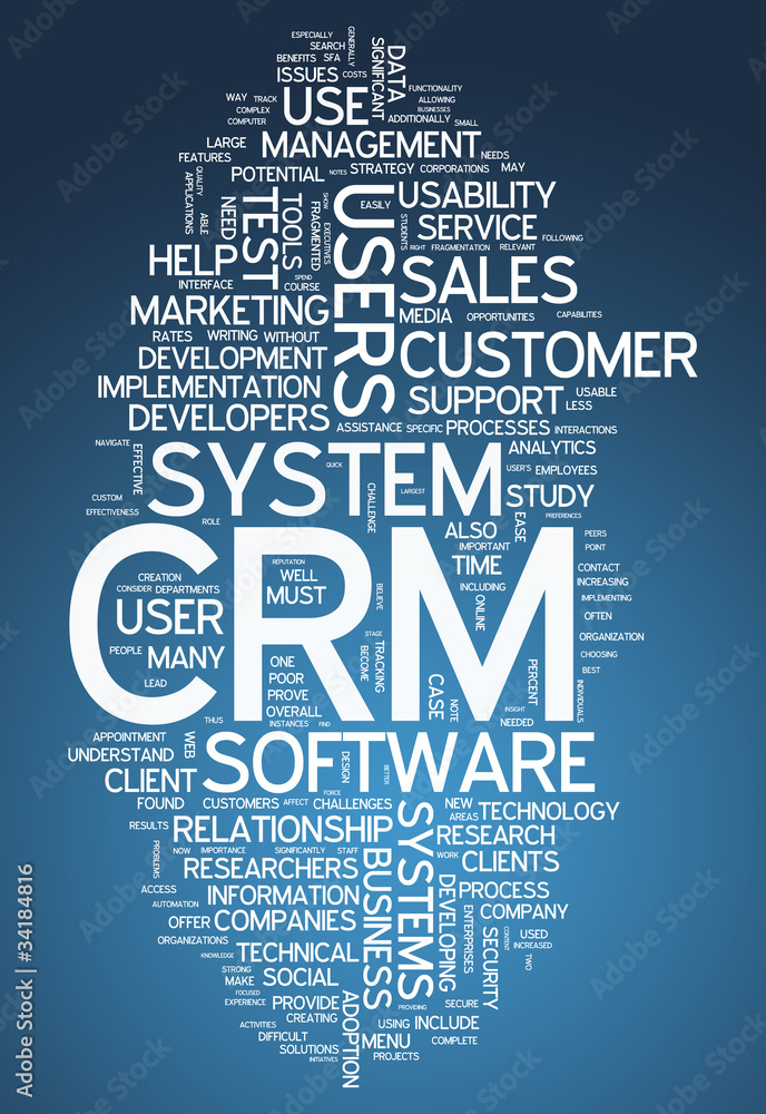 Word Cloud "CRM - Customer Relationship Management" Stock Illustration ...