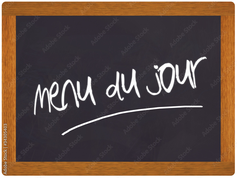 Stock-Illustration „ardoise - menu du jour“ | Adobe Stock