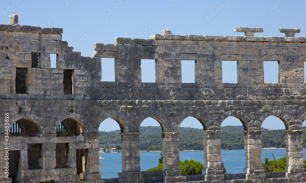 Famous Roman amphitheatre, ancient monument. Stock Photo | Adobe Stock