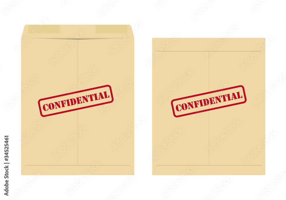 Confidential envelope Stock Vector | Adobe Stock