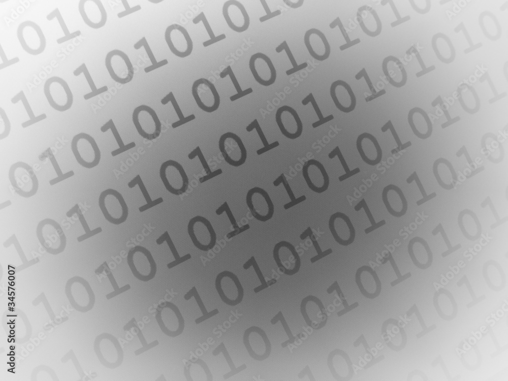 binary numbers bw Stock Illustration | Adobe Stock