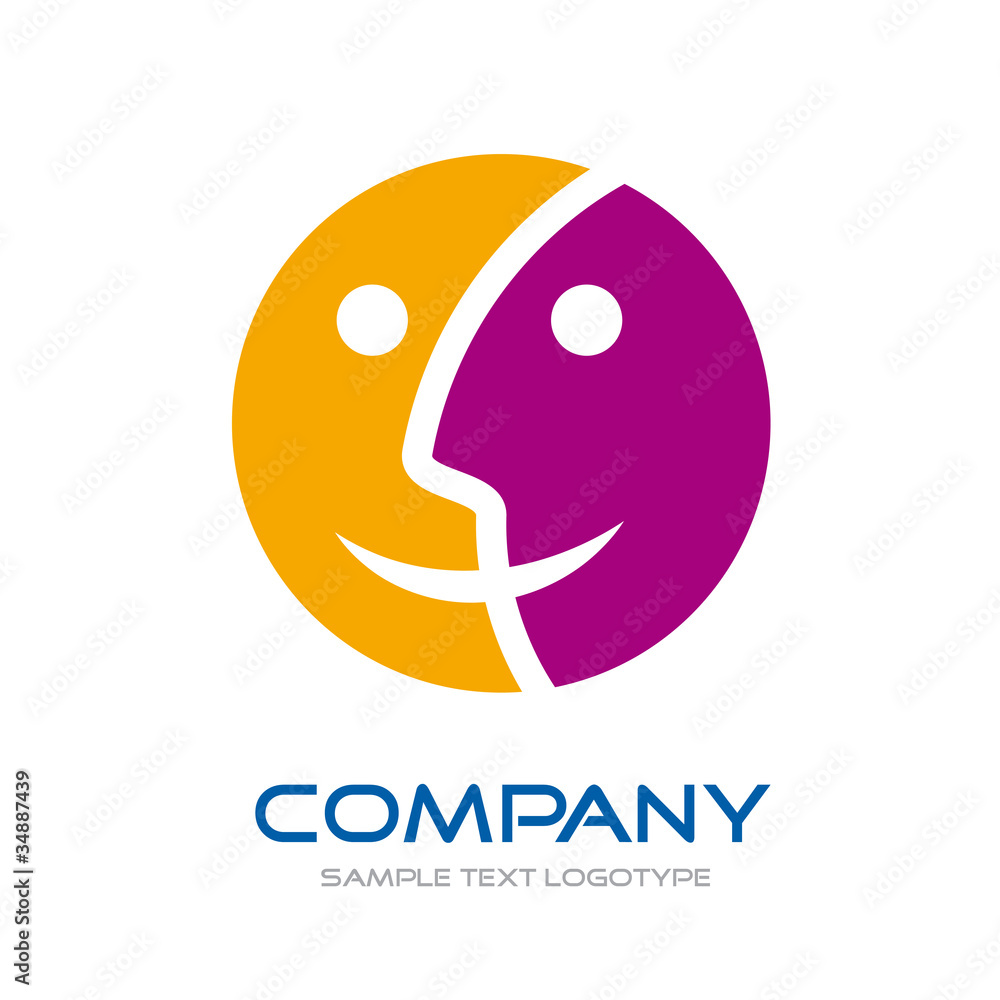 Image vectorielle Stock Logo double-sided # Vector | Adobe Stock