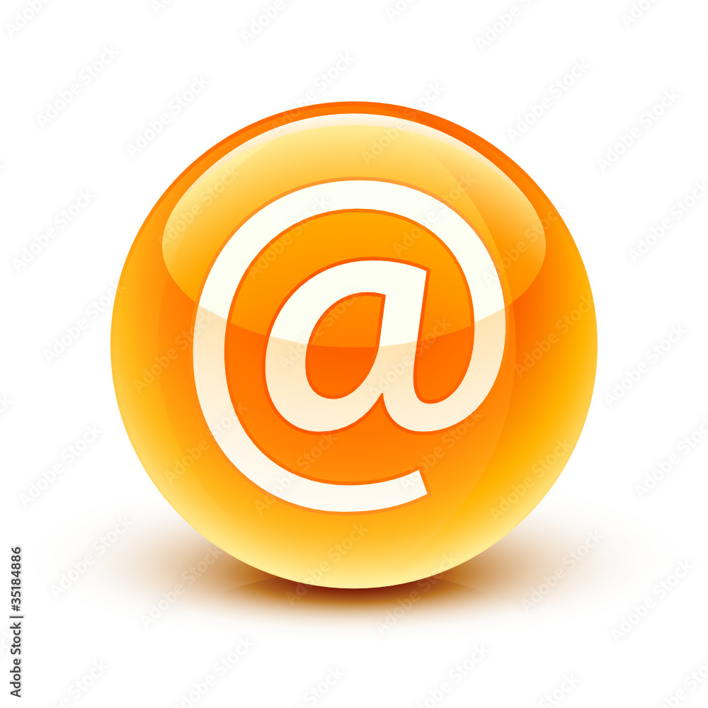 icône arobase / at sign icon Stock Vector | Adobe Stock