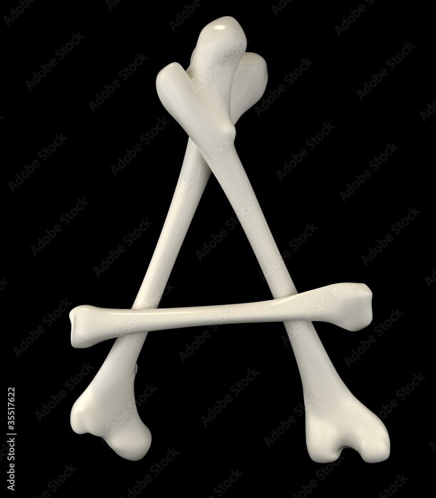 Bones Font Stock Illustration | Adobe Stock