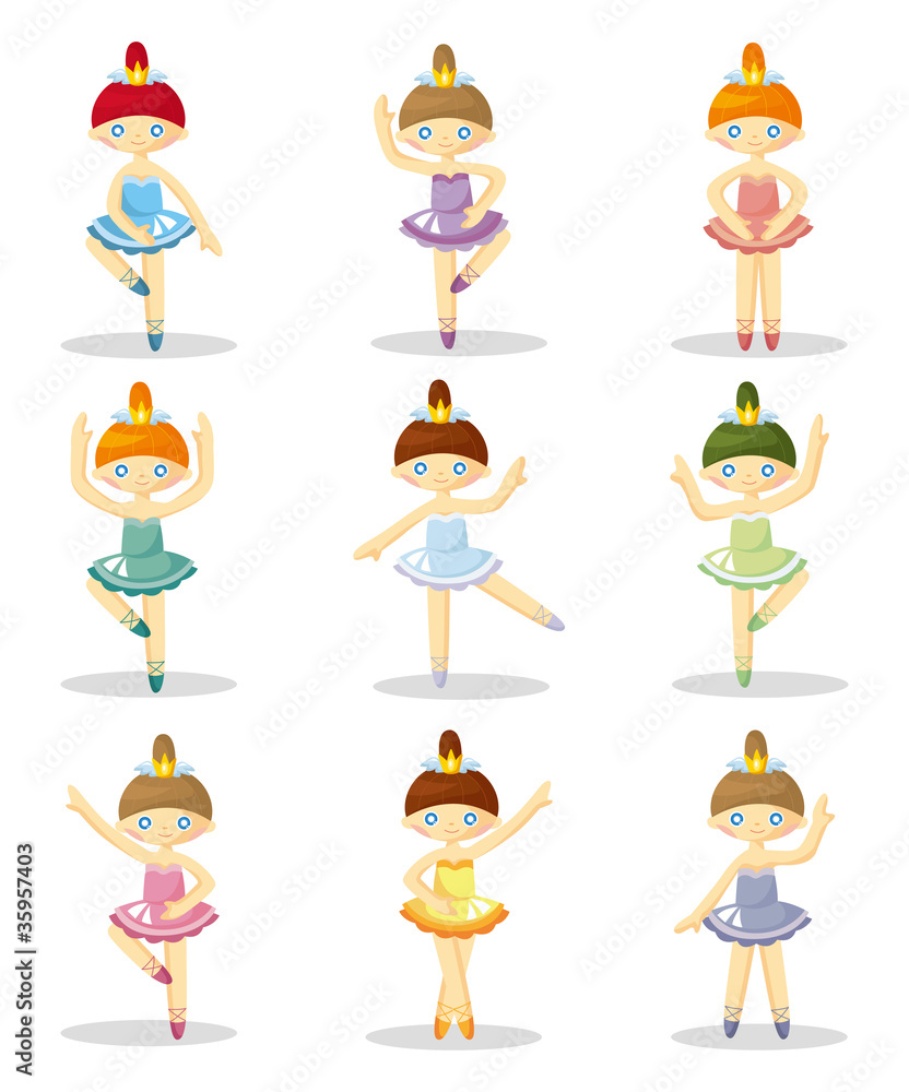 cartoon Ballet icon Stock Vector | Adobe Stock