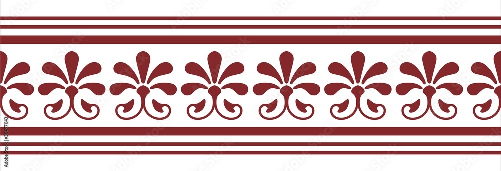 traditional Indian floral border design,Rajasthan, India Stock Vector ...