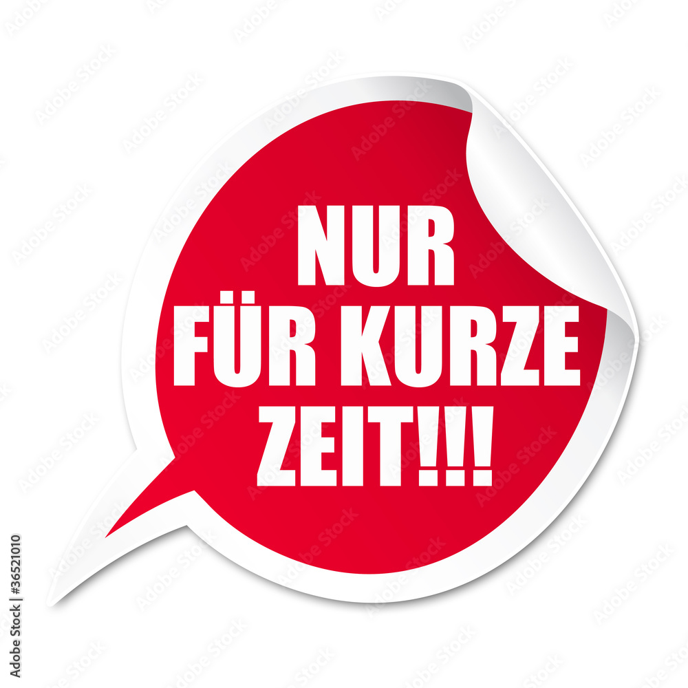 Stock-Illustration „Nur für kurze Zeit! Button, Icon“ | Adobe Stock