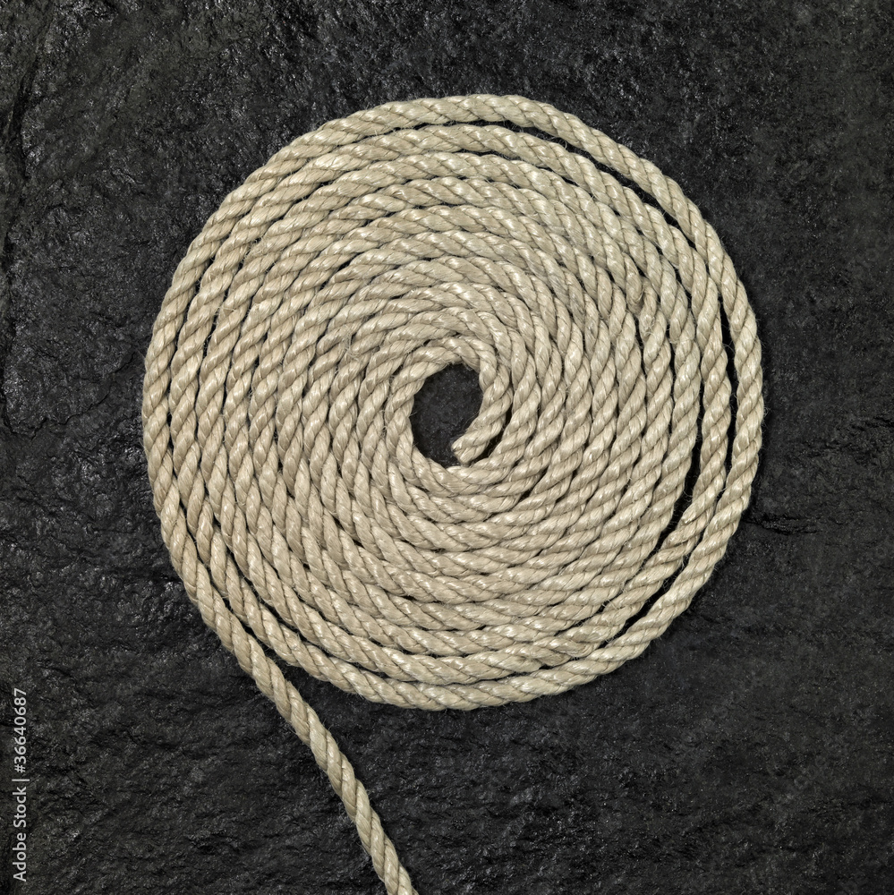 rolled rope Stock Photo | Adobe Stock