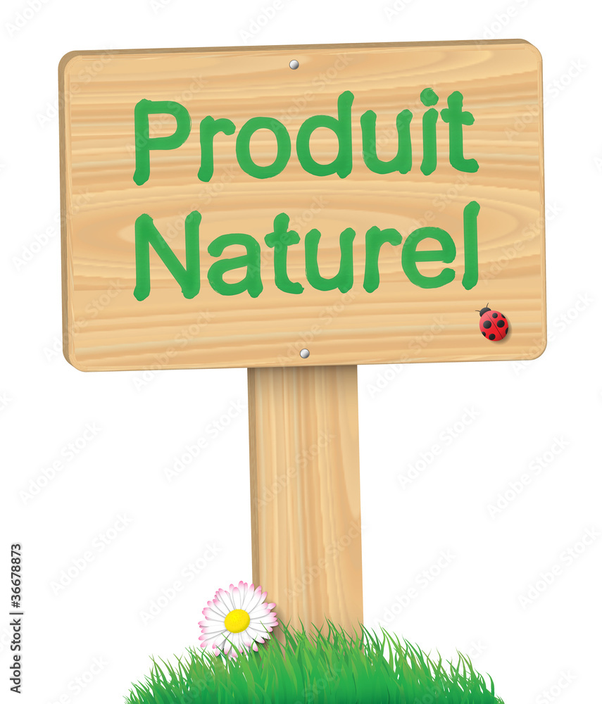 Illustration Stock Panneau "Produit Naturel" | Adobe Stock