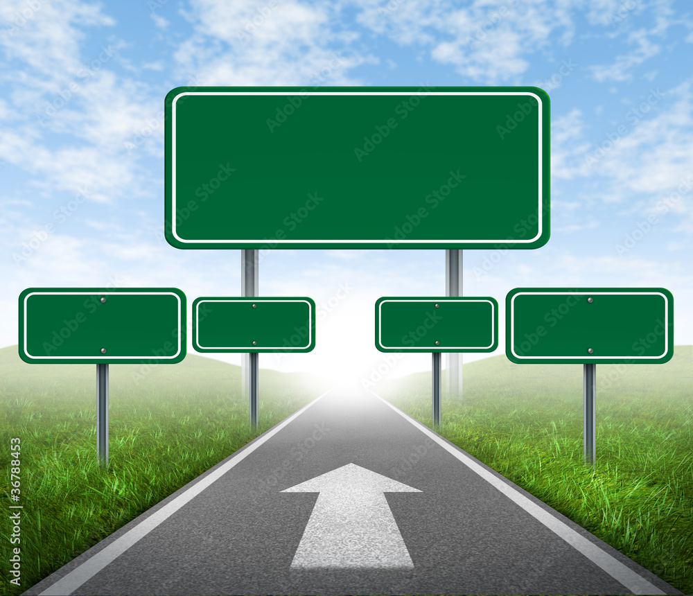 Strategy road signs Stock Illustration | Adobe Stock