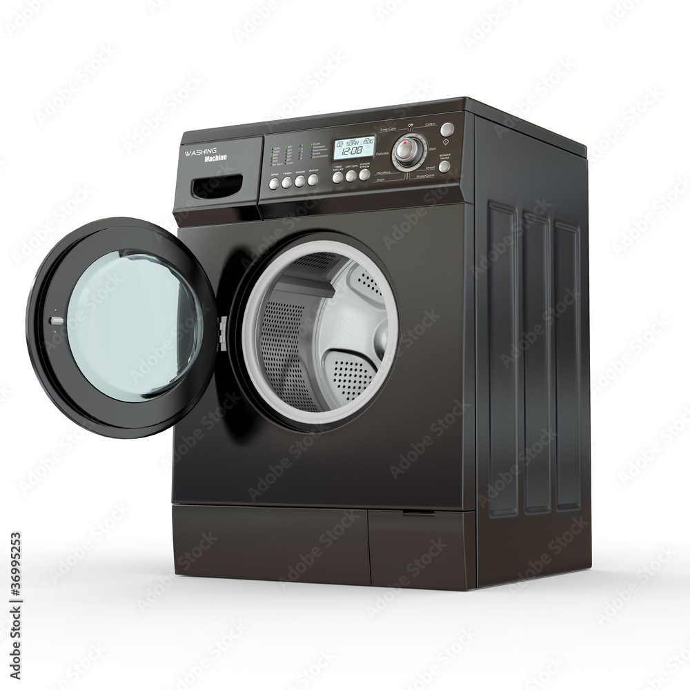Open washing machine Stock Illustration | Adobe Stock