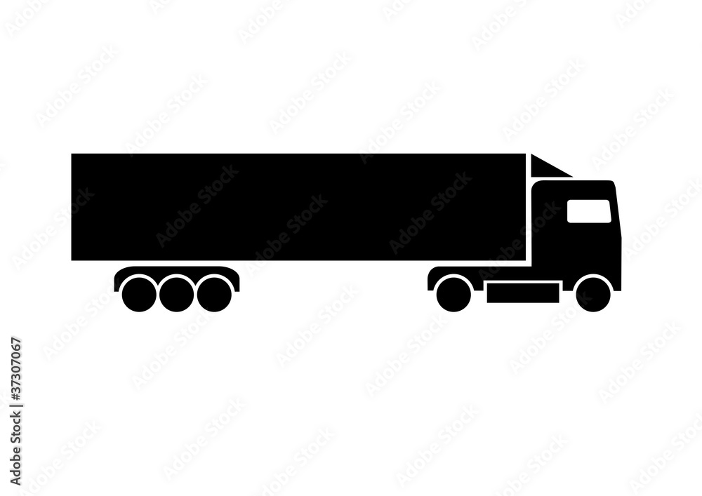 Piktogramm Truck Stock Vector | Adobe Stock