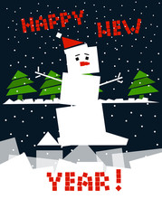 Cubic Snowman Free Stock Photo - Public Domain Pictures