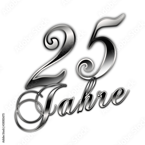 25 Jahre - Jubiläum - Acheter cette illustration libre de droit et ...