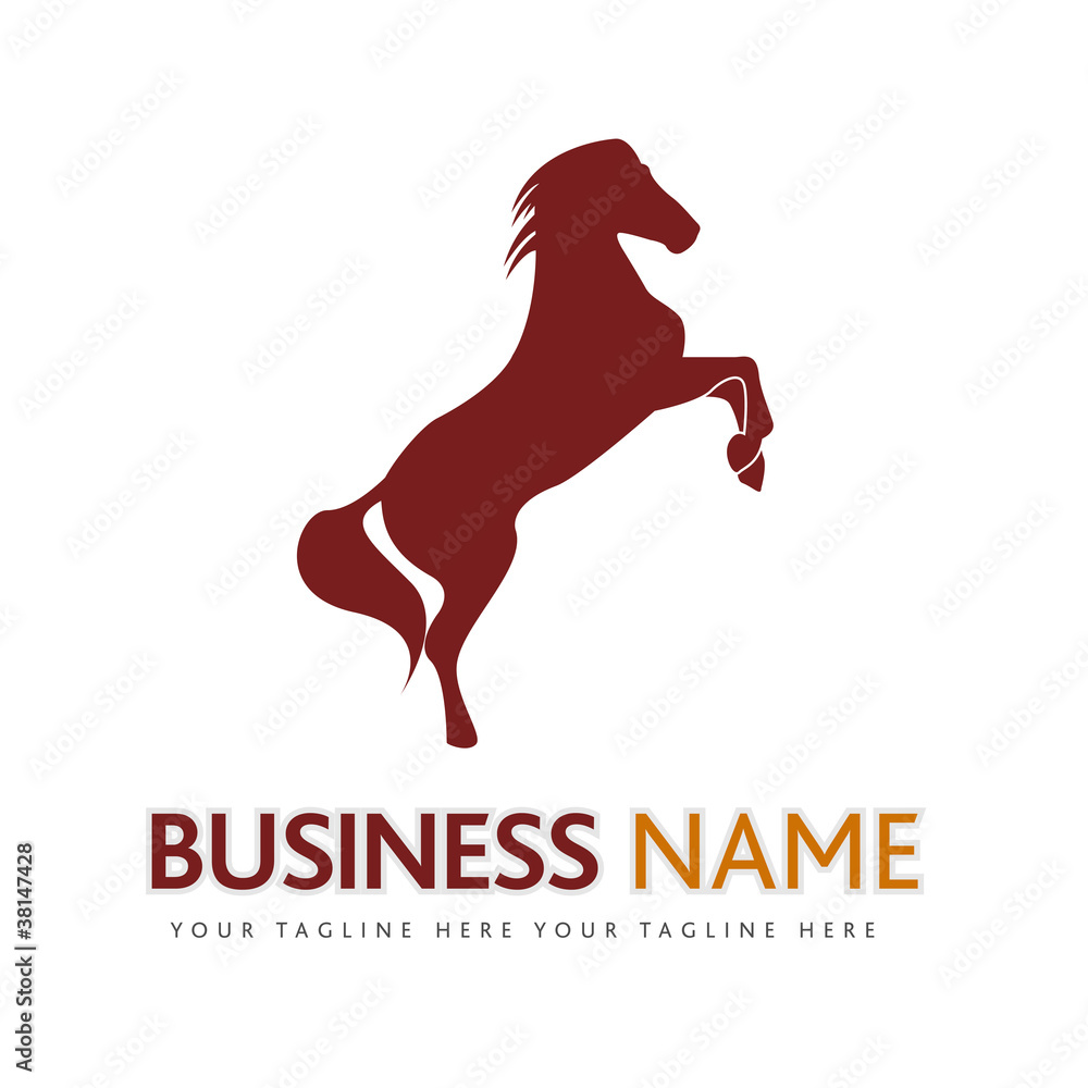 logo cavallo Stock Vector | Adobe Stock