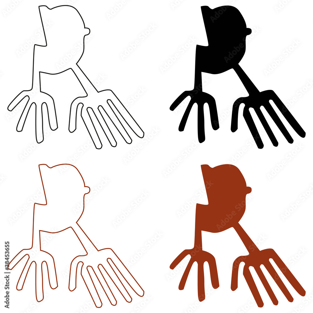 Nazca Lines Set - Vector illustration Stock Vector | Adobe Stock