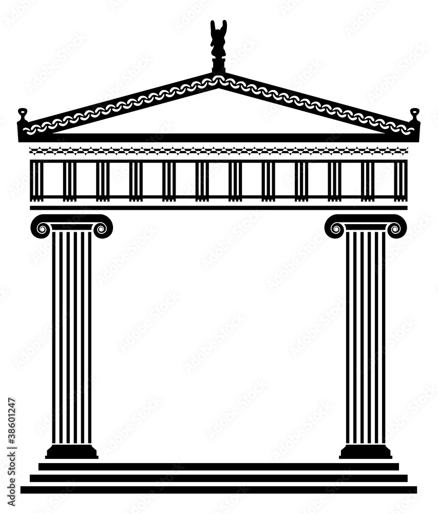 vector ancient greek architecture Stock Vector | Adobe Stock