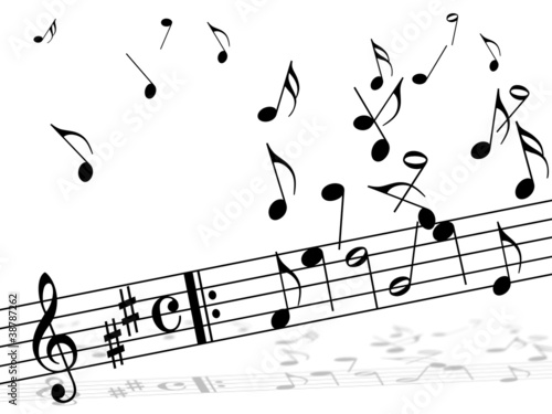 Musiknoten – kaufen Sie diese Illustration und finden Sie ähnliche ...