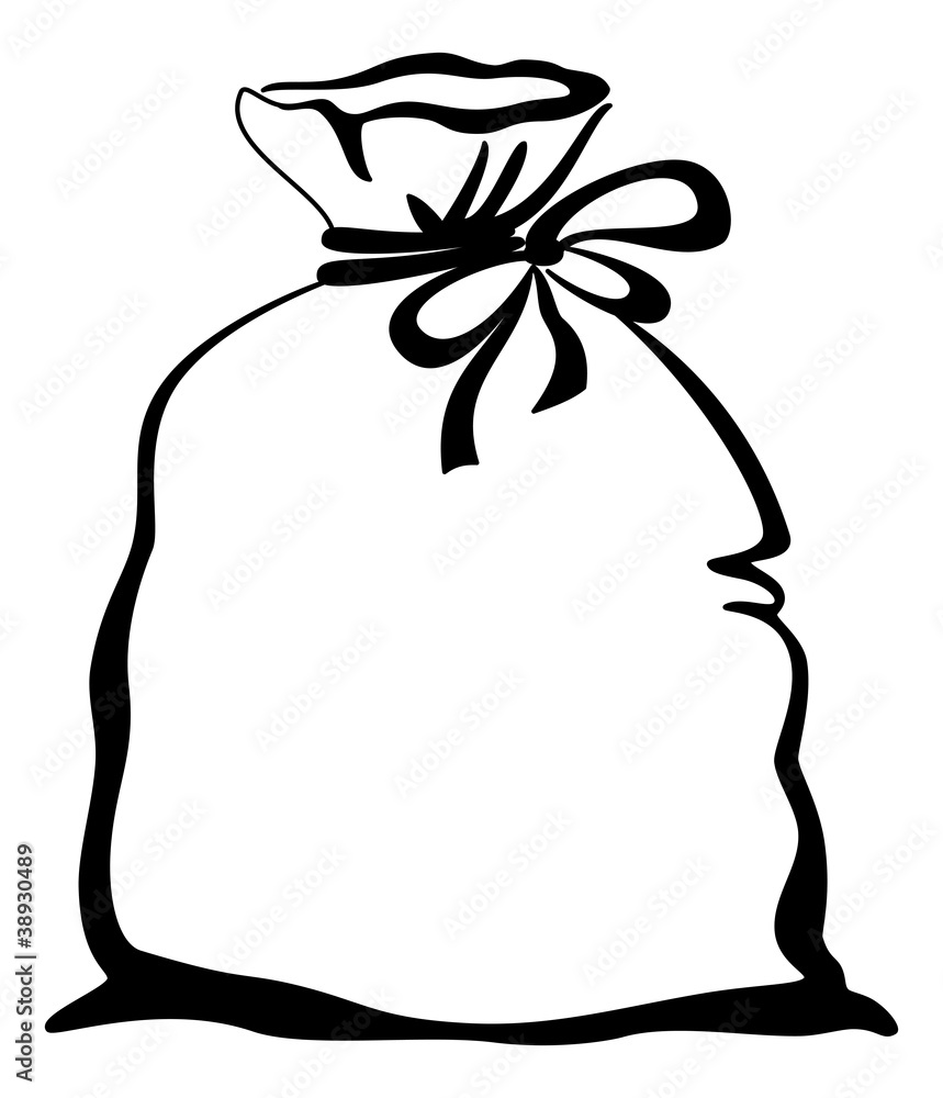 Bag empty, pictogram Stock Vector | Adobe Stock