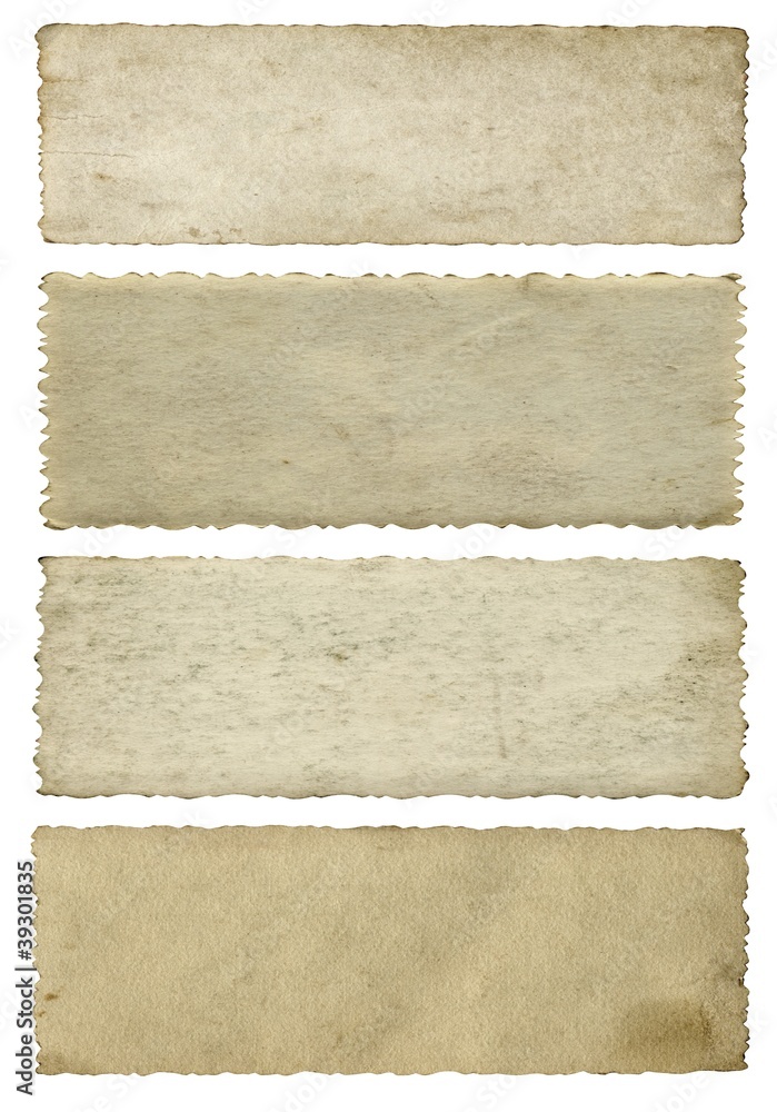High resolution old paper set isolated Stock Illustration | Adobe Stock
