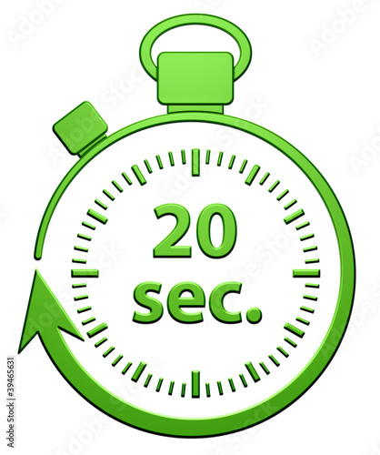 20 Secondes Chrono Illustration Stock | Adobe Stock