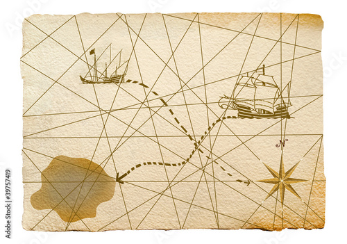 portulano, mapa ilustración de Stock | Adobe Stock