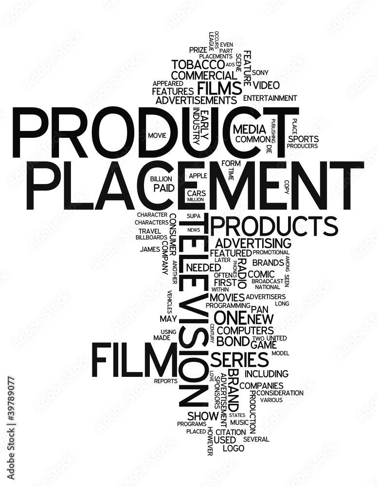 Word Cloud "Product Placement" Stock Illustration | Adobe Stock