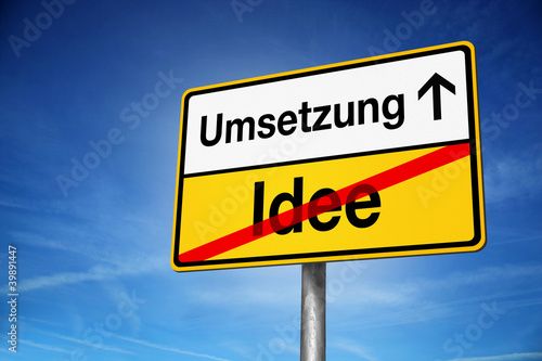 Idee und Umsetzung Stock Photo | Adobe Stock