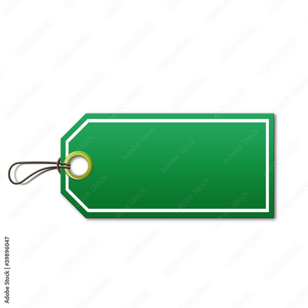 Ilustración de Stock Etiqueta precio color verde | Adobe Stock