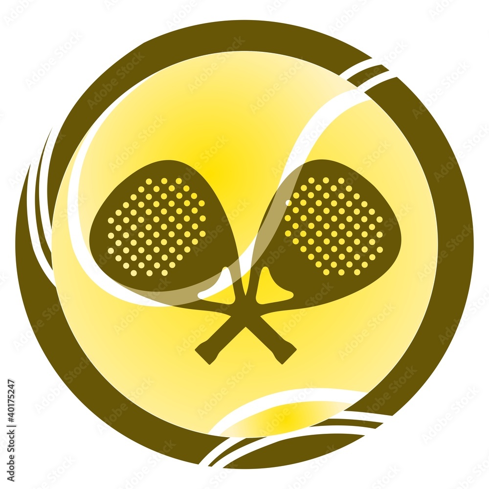 Icono padel Stock Vector | Adobe Stock