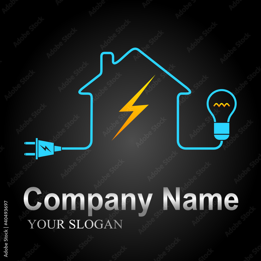 electricity logo april 2012 - 4 Stock Vector | Adobe Stock