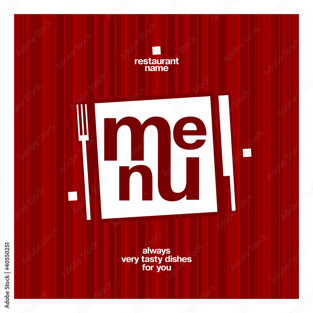Restaurant Menu Card Design template Stock Vector | Adobe Stock