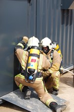 Firefighters Live Fire Training Free Stock Photo - Public Domain Pictures