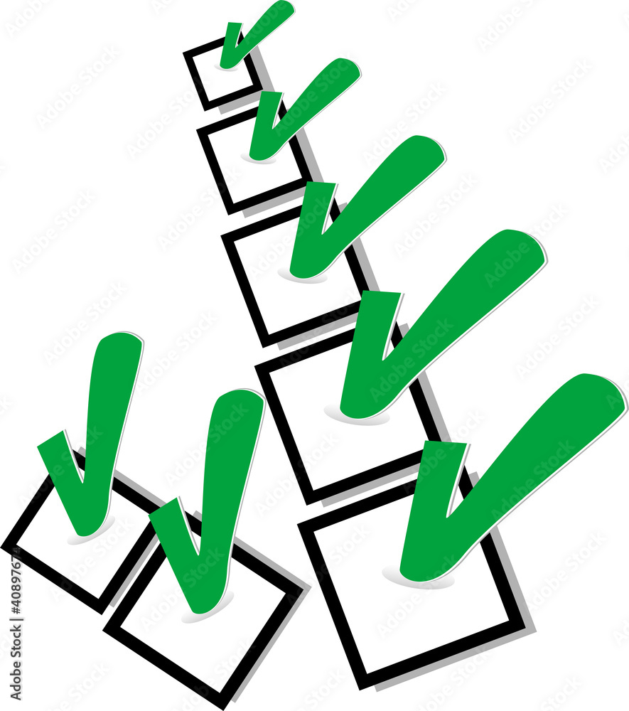 check list symbol with ok sign Stock Vector | Adobe Stock