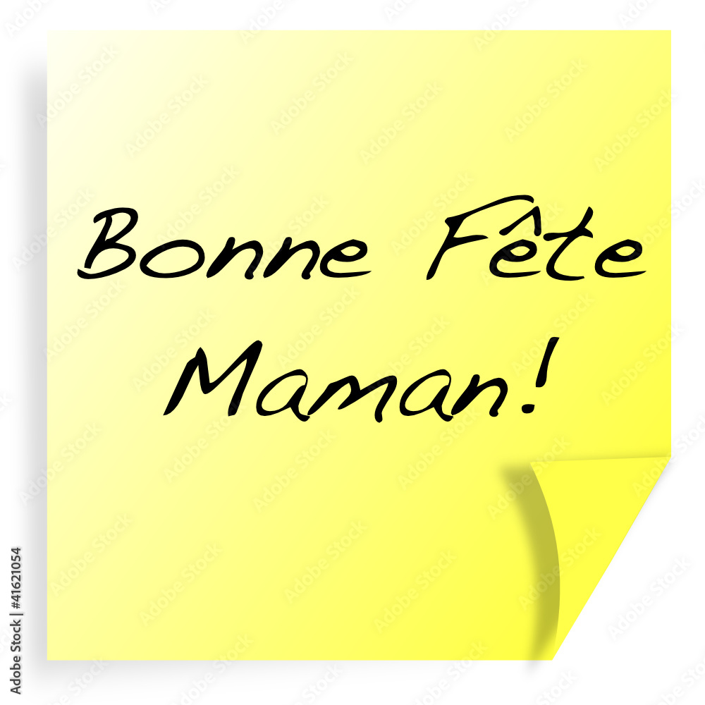 Note : Bonne Fête Mamn ! Stock Vector | Adobe Stock