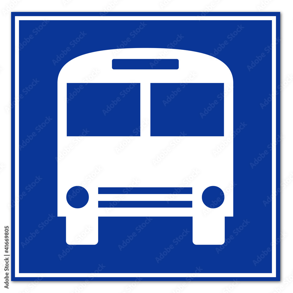 Ilustración de Stock Señal aeropuerto simbolo parada autobus | Adobe Stock