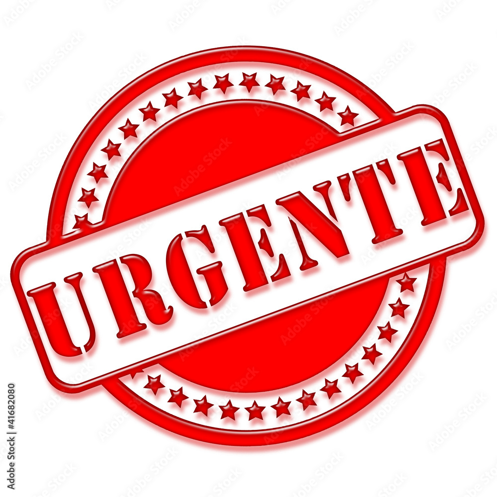 Ilustración de Stock Carimbo com a palavra "urgente" - estilo vidrado ...