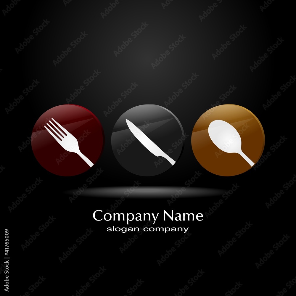 LOGO HOSTELERIA Y RESTAURACION Stock Vector | Adobe Stock