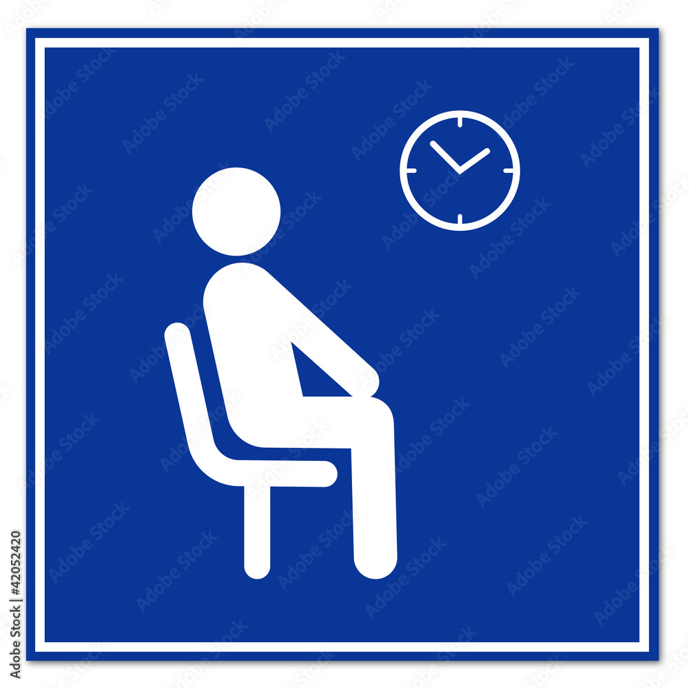 Señal aeropuerto simbolo sala de espera 素材庫插圖 | Adobe Stock
