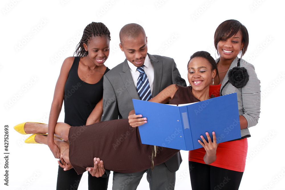 Collegues supporting one another Stock Photo | Adobe Stock